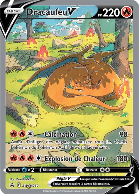 Dracaufeu V Promo SWSH 260 Poképédia