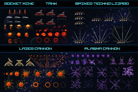 Space Shooter Creation Kit Pixel Art Craftpix Net
