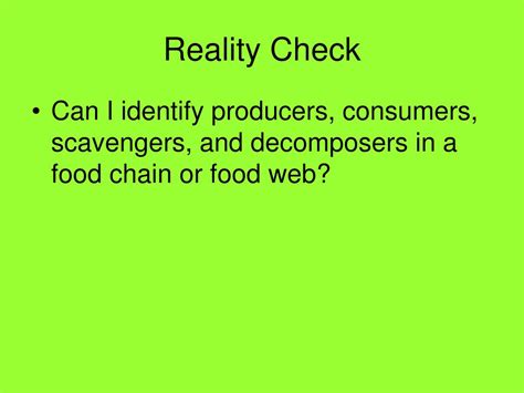 PPT PRODUCERS CONSUMERS And DECOMPOSERS PowerPoint Presentation