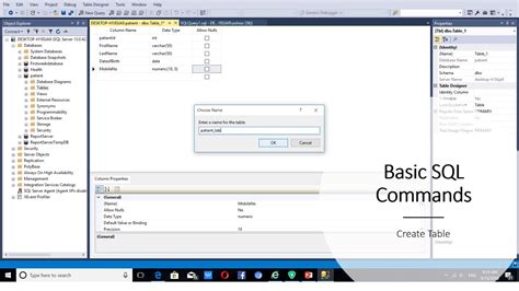 basic sql commands youtube