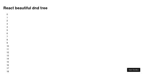 React Beautiful Dnd Tree Forked Codesandbox