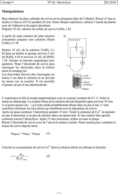 D Couvrir Imagen Electrolyse Formule Fr Thptnganamst Edu Vn