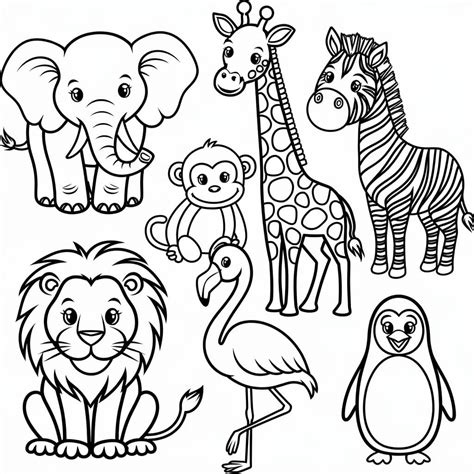 Desenhos De Animais Fofos Para Colorir Pintar E Imprimir