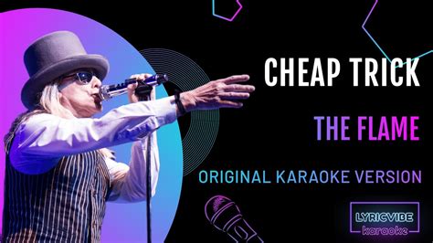 Cheap Trick The Flame Karaoke With Lyrics Backing Vocals YouTube