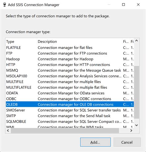 SSIS Add And Configure An OLE DB Ssis Tutorial