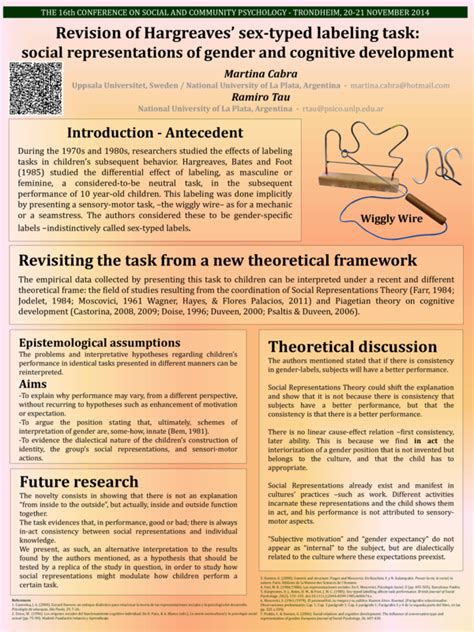 pdf revision of hargreaves sex typed labeling task social representations on gender and