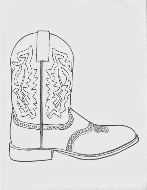 Cowboy Boot Template