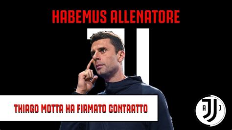 HABEMUS ALLENATORE THIAGO MOTTA HA FIRMATO IL CONTRATTO IN