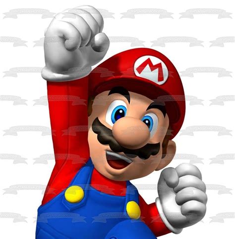 Nintendo Super Mario Brothers Edible Cake Topper Image ABPID05216