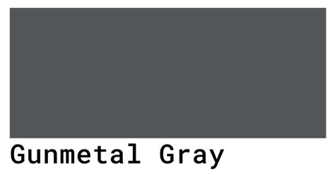 Gunmetal Gray Color Codes The Hex RGB And CMYK Values That You Need