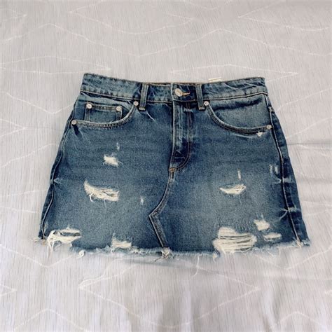 Zara Denim Skirt Women S Fashion Bottoms Skirts On Carousell