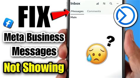How To Fix Meta Business Suite Messages Not Showing Meta Business