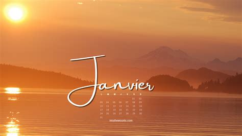 Partager Images Fond D Cran Calendrier Janvier Fr
