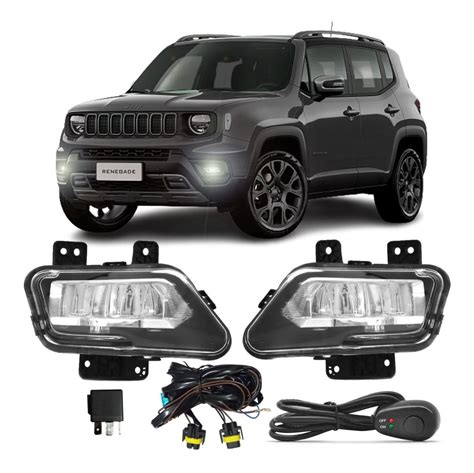 Kit Farolete Milha Novo Jeep Renegade Led Daytonaimport