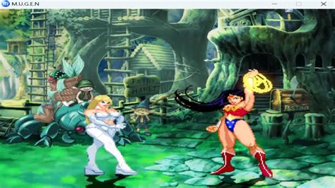 WONDER WOMAN Vs EMMA FROST Super Epic Fight DC Vs Marvel Mugen