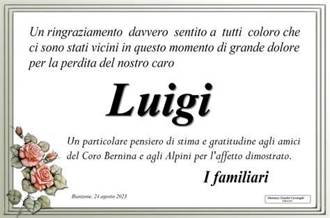 Ringraziamenti Marantelli Luigi INTORNO TIRANO
