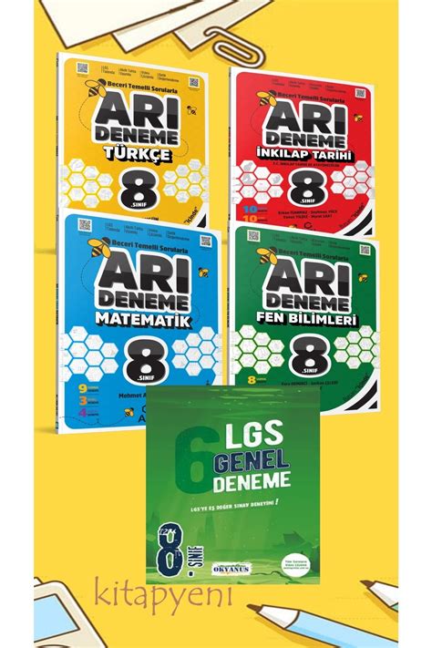 Okyanus Yayınları 8 sınıf Lgs Arı Ders Denemeleri Okyanus Lgs 6 lı