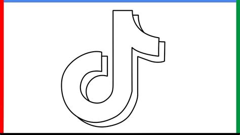How To Draw TikTok Logo Step By Step For Beginners YouTube