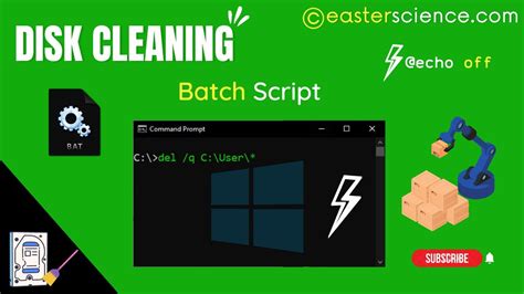 free up space and speed up computer performance using batch script free run batch script using