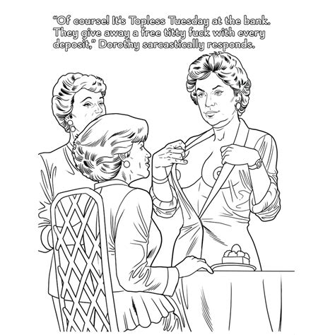 The Golden Gilfs Colouring Book Sweet Adult