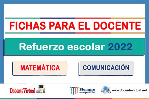 Descargar Fichas De Refuerzo Escolar Nivel Secundaria Docente Virtual
