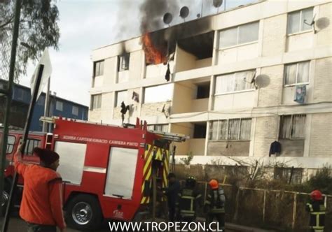 Incendio destruye departamento en Pudahuel Diario Tropezón Tu Diario