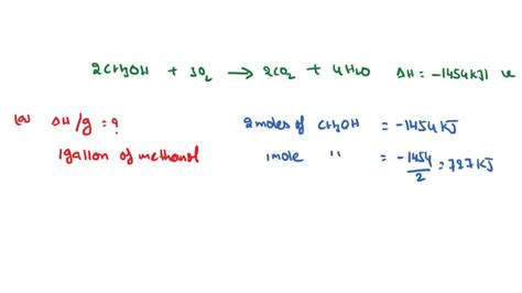 Solved This Is The Comubstion Of Methanol Ch Oh L O G Co G