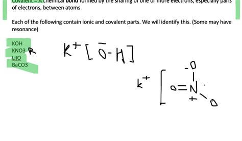 Solved Each Compound Listed Contains Both Ionic And Covalent Bonds