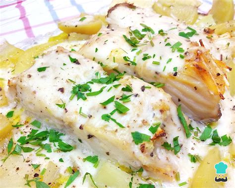 Bacalhau Ao Molho Branco No Forno Batatas Delicioso
