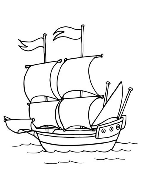 Desenhos De Barcos Para Colorir
