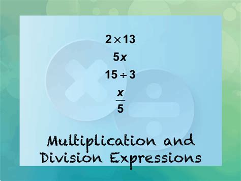 instructional resource tutorial multiplication and division expressions media4math