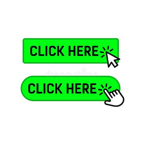 Click Pointer Mouse Cursor Computer Stock Vector Illustration Of