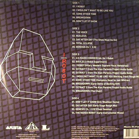 Alan Parsons Project I Robot Legacy Edition Remastered Vinyl At