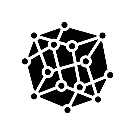 Model Molecular Structure Glyph Icon Vector Illustration 20587231
