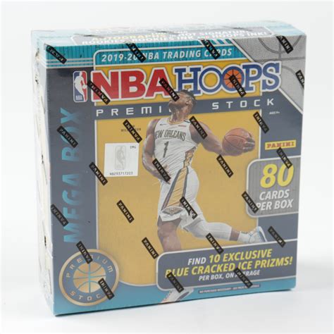 2019 20 Panini Hoops Premium Stock Basketball Mega Box 80 Cards