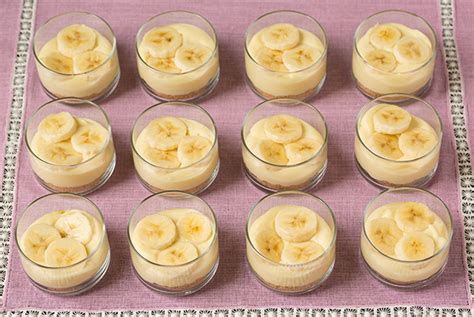 Verrines de crème bananes et caramel beurre salé Gâteaux Délices