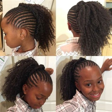 Tresses Collées Africaine Pour Petite Fille Hair styles Pretty