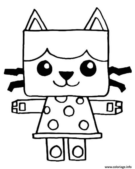 Coloriage Gabby Dollhouse Chat Dessin Gabby Chat Imprimer