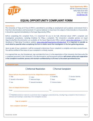 Fillable Online What Is Equal Opportunity Equal Opportunity