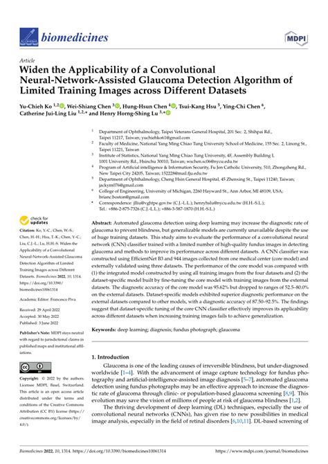 pdf widen the applicability of a convolutional neural network assisted glaucoma detection