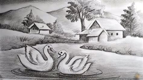 Easy Pencil Sketch Scenery How To Draw Easy Pencil Sketch Scenery For