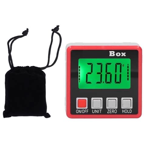 EJ life boîte de niveau Inclinomètre numérique Mini mètre d angle de