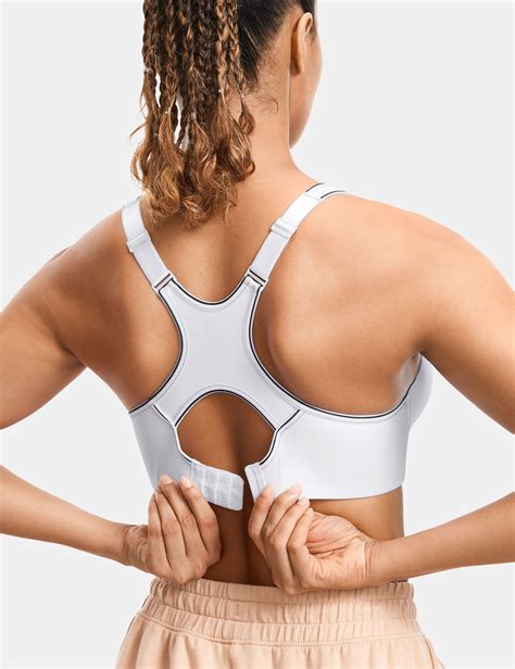 Syrokan Women S Full Support Sports Bra High Impact Lightly Lined