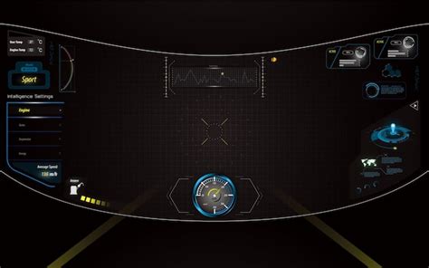 Realidad virtual hud ui diseño de interfaz concepto de alta tecnología
