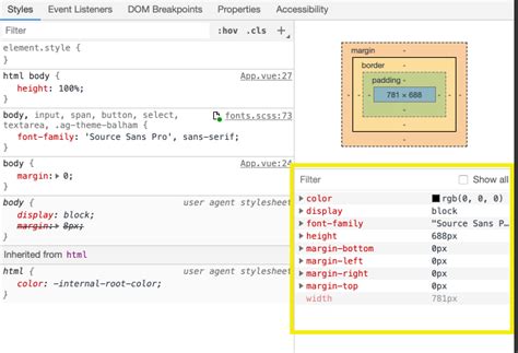 css why does chrome dev tools not show computed tab stack overflow