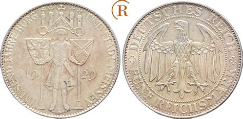 Weimarer Republik Reichsmark Meissen E Ef Ma Shops