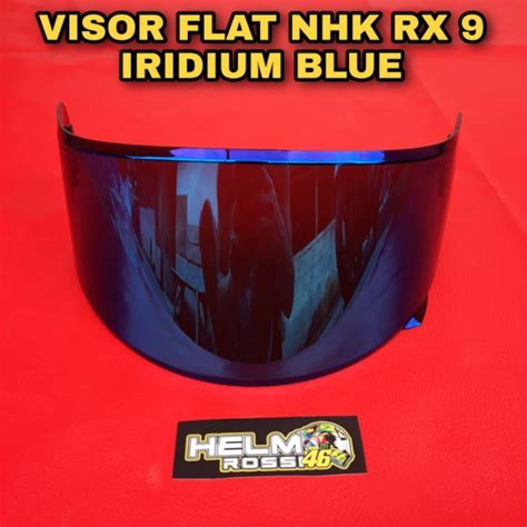 Jual Kaca Visor FLAT NHK RX9 RX 9 GM RACE PRO Iridium Silver Gold Blue