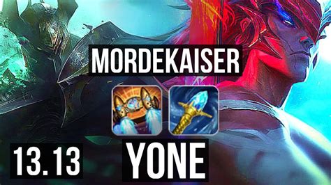 MORDEKAISER Vs YONE TOP 1 7M Mastery 500 Games 2 1 3 EUW