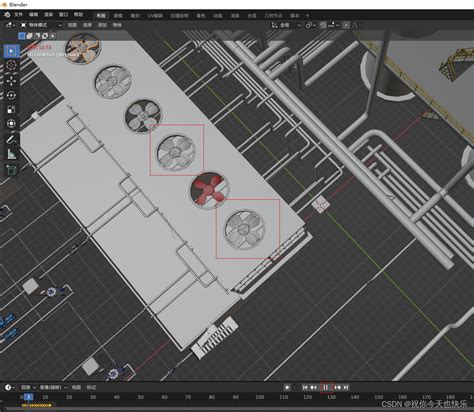 vue中将three js导入的3D模型中原本带有的动画进行播放 three播放模型多个动画 CSDN博客