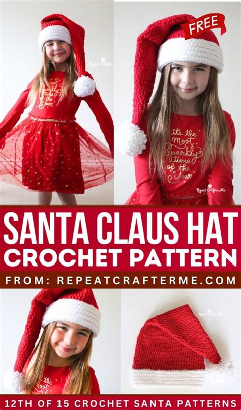 15 Free Crochet Santa Patterns For Christmas Red Agape Blog